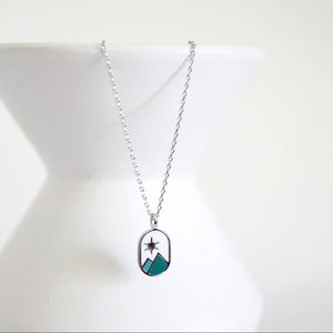 SB Glam | Jewelry | Mountain Landscape Pendant Necklace | Poshmark